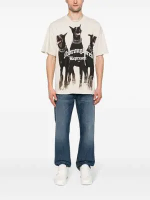 REPRESENT Thoroughbred Cotton T-shirt - Neutrals