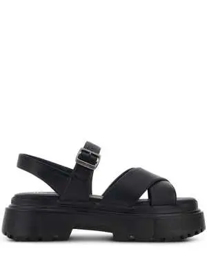 Hogan Crossover-straps Flat Sandals