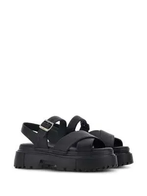 Hogan Crossover-straps Flat Sandals