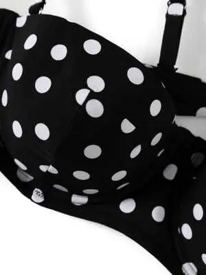 Dolce & Gabbana Polka-dot Triangle Bikini Set