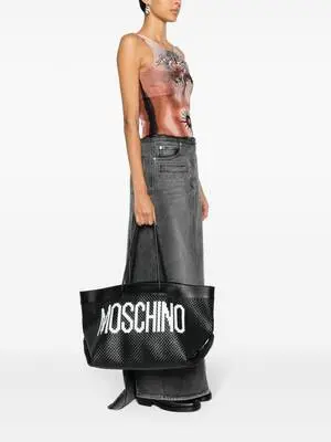 Moschino Interwoven Tote Bag - Black