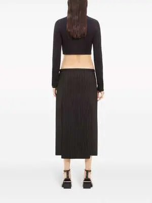 COURREGES Cropped Fine-knit Cardigan