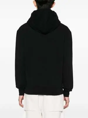 Maison Kitsuné Fox-motif Cotton Hoodie - Black