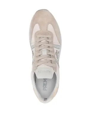 Premiata Conny Rhinestone-embellished Sneakers - Neutrals