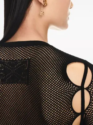 Off-White Arrow Fishnet Top