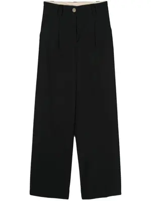 ALYSI High-waist Wide-leg Trousers