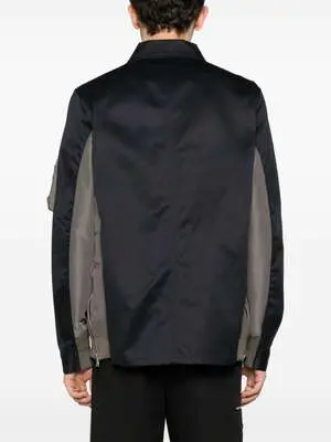 Sacai Spread-collar Panelled Shirt Jacket