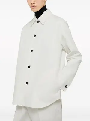 JIL SANDER Long-sleeve Shirt Jacket - White