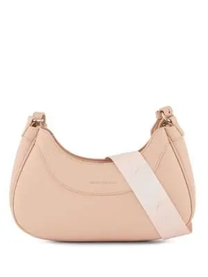 Armani Exchange Faux Leather Shoulder Bag - Neutrals