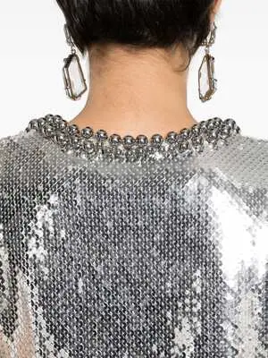 Rabanne Sequin-embellished Top