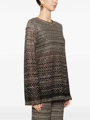 Missoni Sequin-embellished Striped Jumper