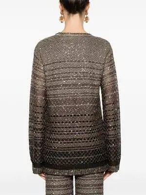 Missoni Sequin-embellished Striped Jumper