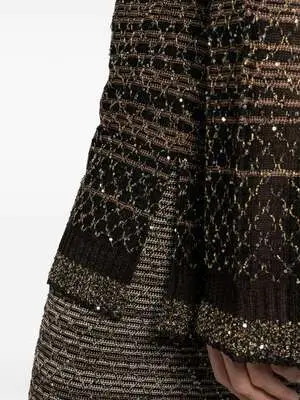 Missoni Sequin-embellished Striped Jumper