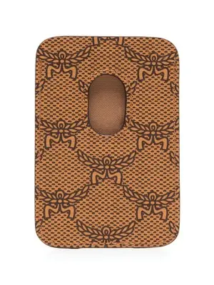 Mcm Himmel Monogram-print Cardholder - Brown