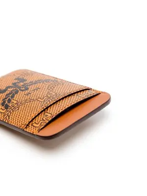 Mcm Himmel Monogram-print Cardholder - Brown