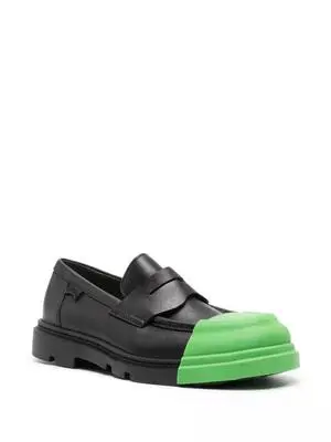Camper Junction Removable-toecap Leather Loafers - Black