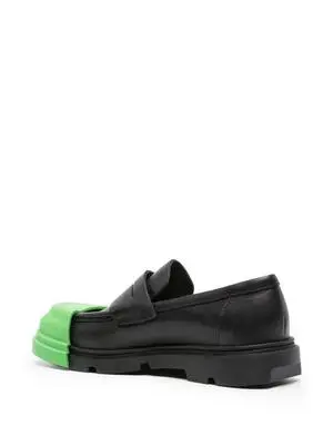 Camper Junction Removable-toecap Leather Loafers - Black
