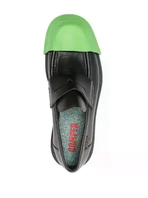 Camper Junction Removable-toecap Leather Loafers - Black