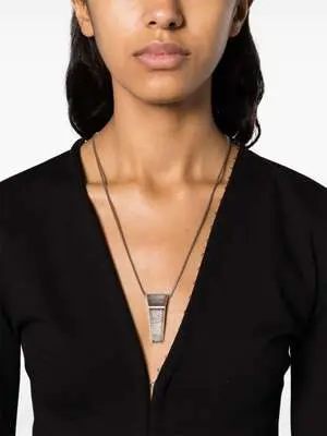 Rick Owens Trunk-pendant Quartz Necklace