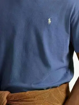 Polo Ralph Lauren Polo Pony Embroidered Cotton T-shirt - Blue