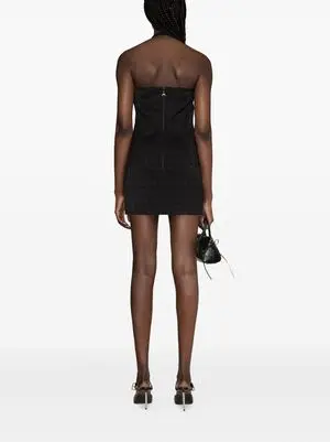 MARINE SERRE Moon Diamant-jacquard Strap Minidress