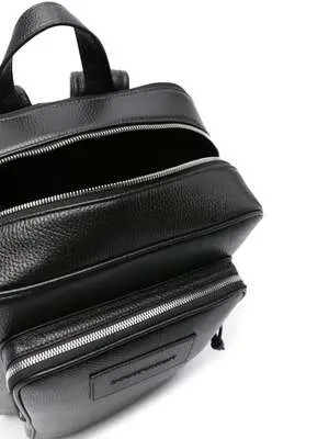 Emporio Armani Grained-leather Backpack