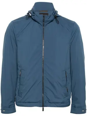 MOORER Duccio-skt Hooded Jacket - Blue