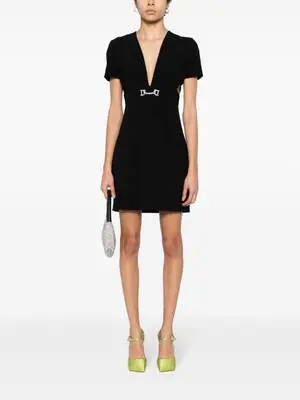 Dsquared2 Logo-plaque Cutout-detail Dress