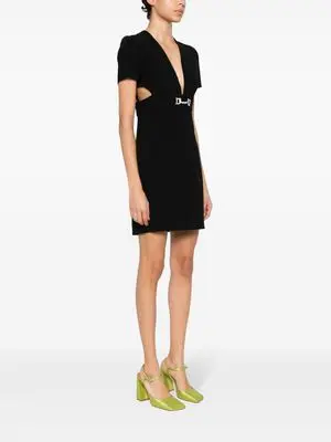 Dsquared2 Logo-plaque Cutout-detail Dress