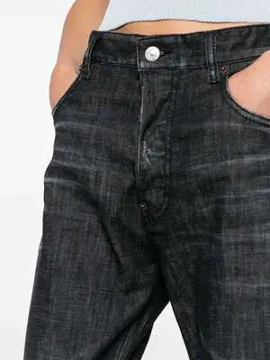 Dsquared2 642 Distressed Straight-leg Jeans - Grey
