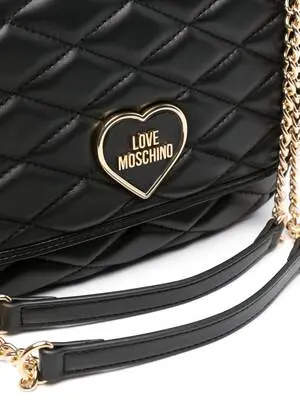 Moschino Logo-lettering Matelassé Shoulder Bag