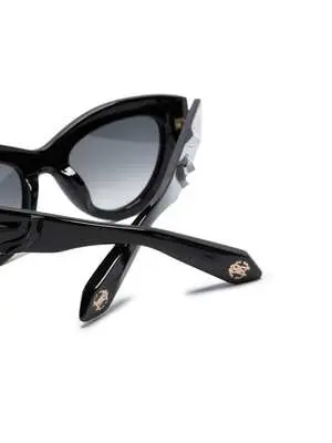 Roberto Cavalli Cat Eye Sunglasses - Black