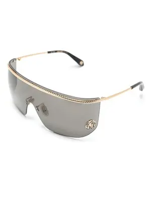 Roberto Cavalli Logo-plaque Shield-frame Sunglasses