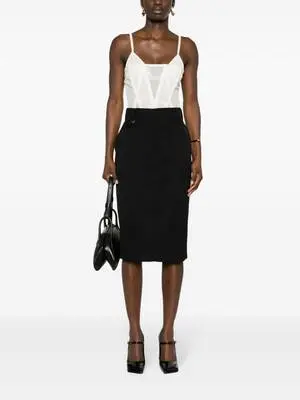 Jacquemus La Jupe Bari Midi Skirt - Black
