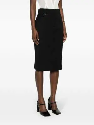 Jacquemus La Jupe Bari Midi Skirt - Black