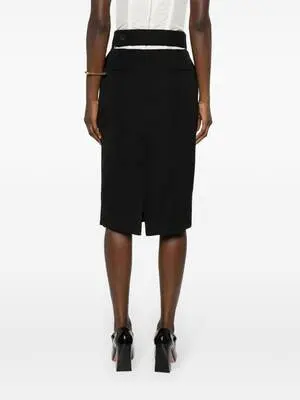 Jacquemus La Jupe Bari Midi Skirt - Black