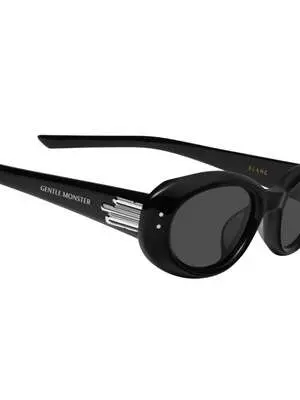 Gentle Monster Blanc 01 Oval-Frame Sunglasses In Black - 10% Off