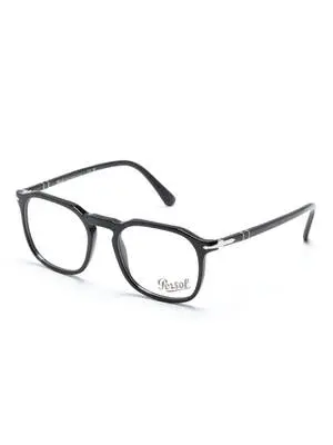 Persol Logo-engraved Round-frame Glasses