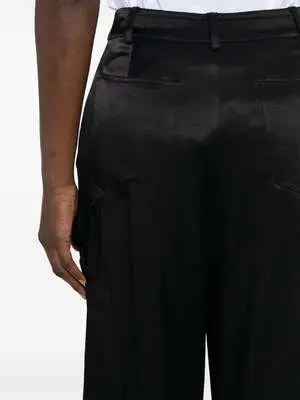 Moschino Satin-finish Wide-leg Trousers