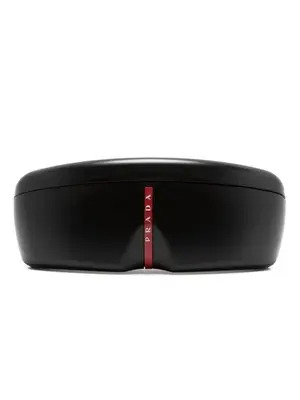 Prada Logo-debossed Square Sunglasses - Black