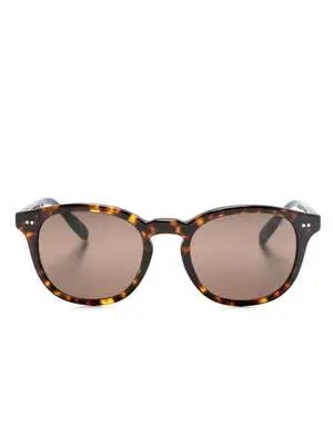 POLO RALPH LAUREN EYEWEAR Tortoiseshell Round Frame Sunglasses - Brown