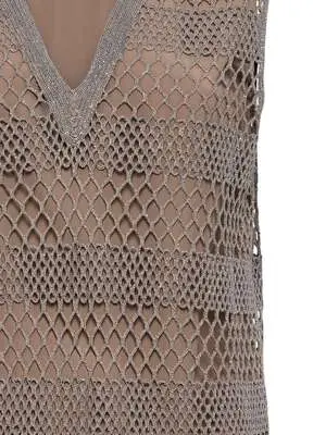 Brunello Cucinelli Open-knit Silk Vest