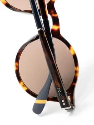 POLO RALPH LAUREN EYEWEAR Tortoiseshell Round-frame Sunglasses