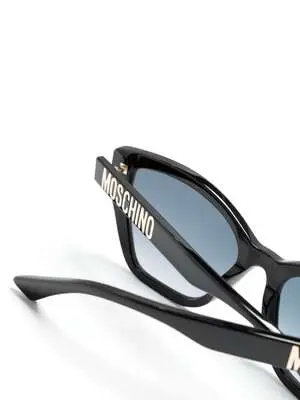 Moschino Logo Plaque Cat-eye Sunglasses