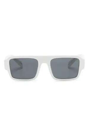 Prada Square-frame Tinted Sunglasses - White