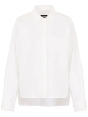 Emporio Armani Drop-shoulder Cotton Shirt