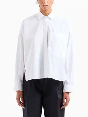 Emporio Armani Drop-shoulder Cotton Shirt