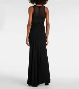 TOM FORD High-rise Jersey Maxi Skirt