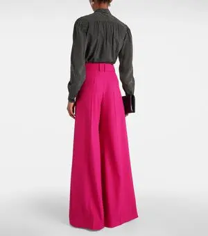 Alexandre Vauthier High-rise Wide-leg Pants - Pink