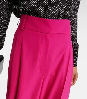 Alexandre Vauthier High-rise Wide-leg Pants - Pink